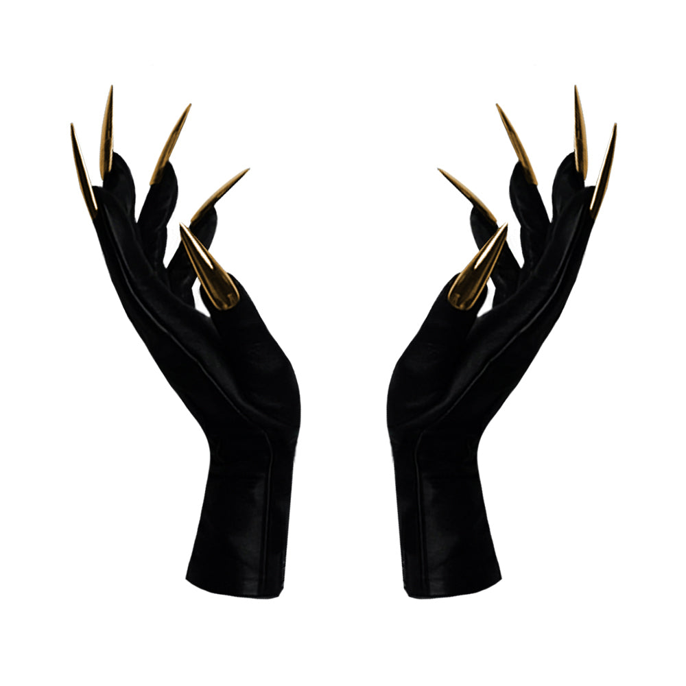 MEDIUM DAGGER NAIL GLOVES – MAJESTY BLACK