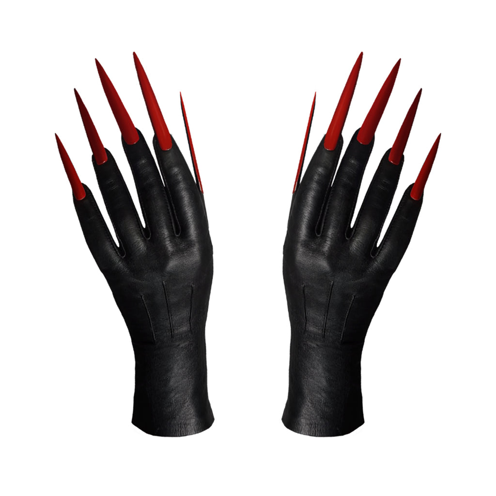 XL DAGGER NAIL GLOVES – MAJESTY BLACK