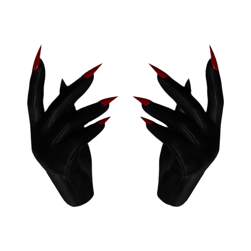 DAGGER NAIL GLOVES – MAJESTY BLACK